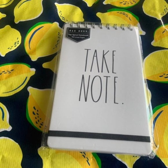 Rae Dunn | Office | Nwt Rae Dunn Notebook Take Note | Poshmark